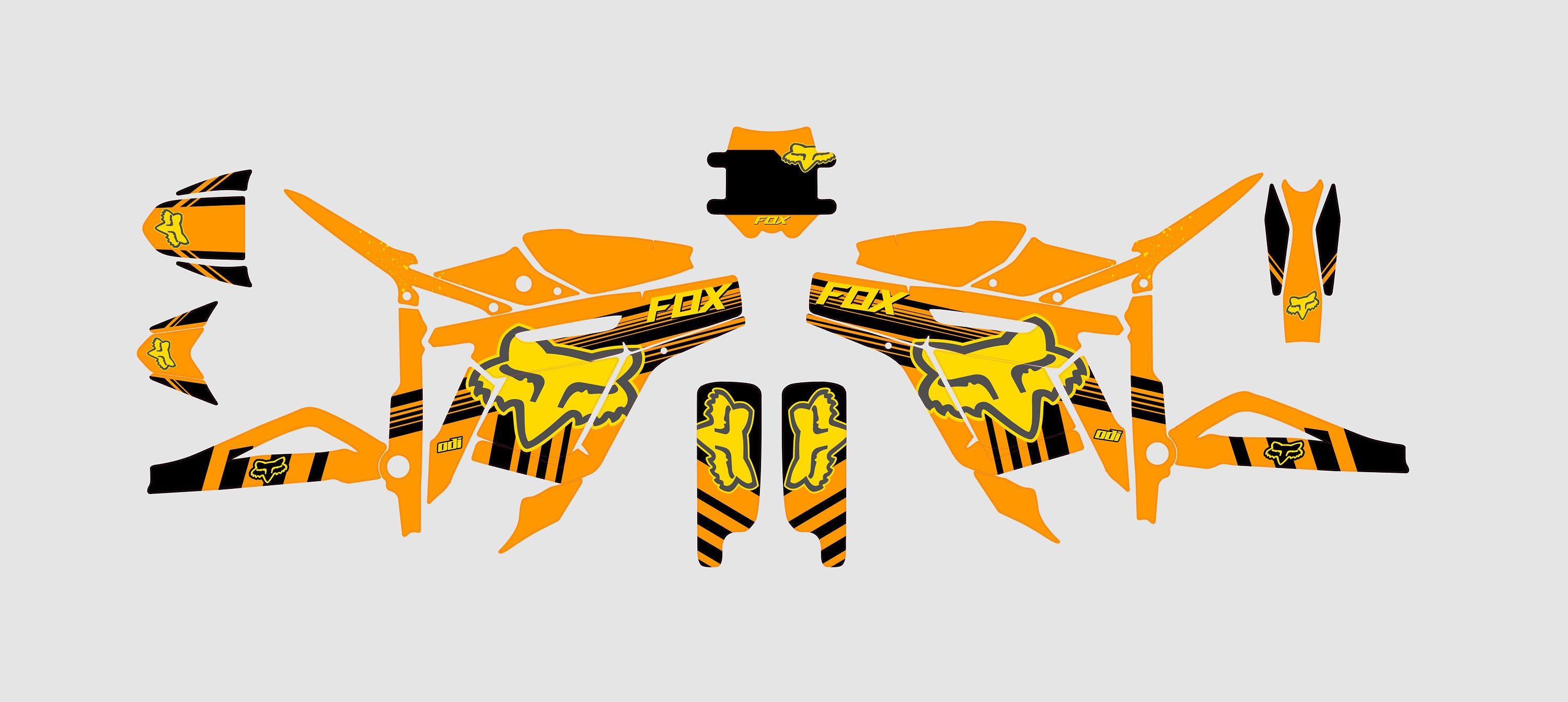 TALARIA STING Fox Orange Yellow Full Graphics Kit Gloss or Matte ...