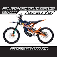 Surron Light Bee X Graphics Kit SQUARE TEK Grey Stickers Decals ...