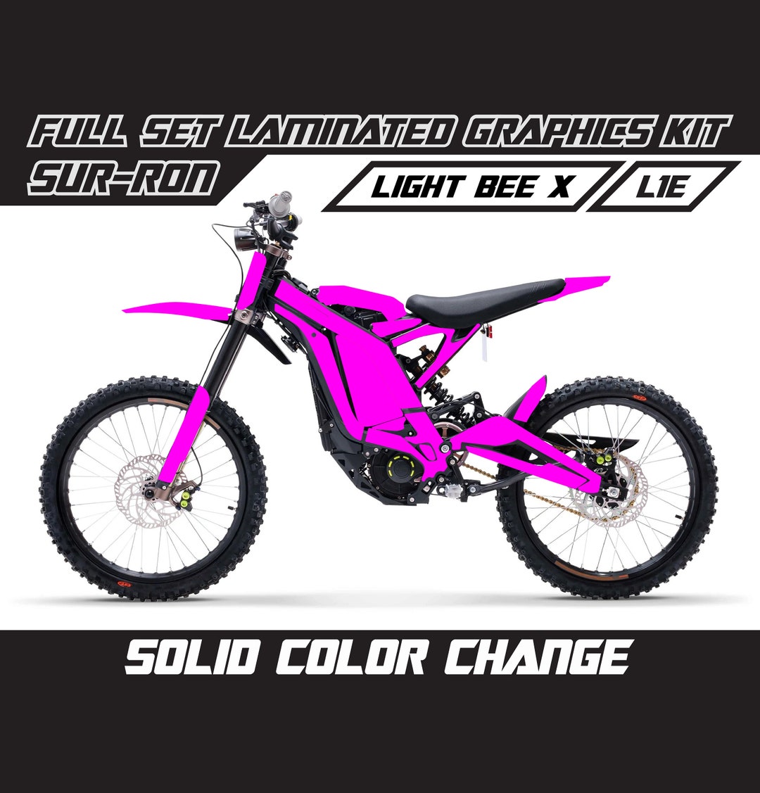 SUR RON Solid Full Color Change Purple Graphics Kit Gloss or Matte ...