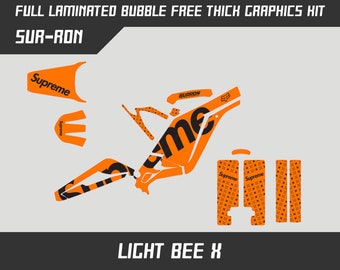 SUR RON Fluo Electric Yellow Full Graphics Kit Gloss or Matte Surron ...