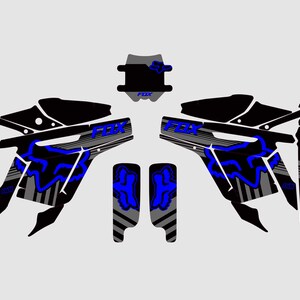 TALARIA STING Fox Yamaha Blue Full Graphics Kit Gloss or Matte ...