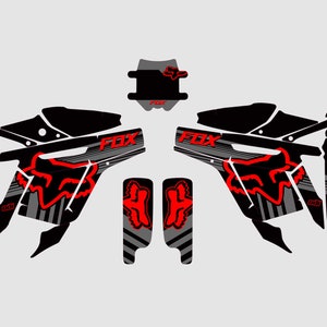 TALARIA STING Fox Red Full Graphics Kit Gloss or Matte Laminated Bubble ...