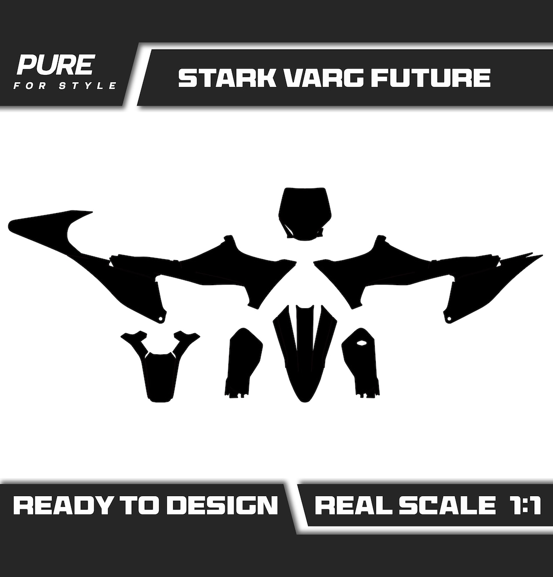 Vector Graphics Template for Stark Varg the Future Custom Cut File Form ...