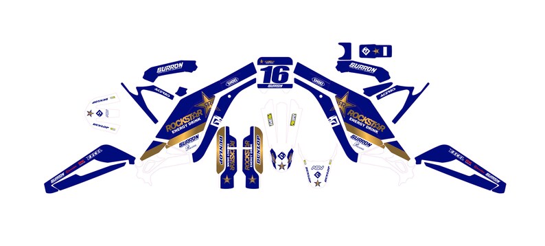 Kit de gráficos SUR RON Light Bee X Juego de calcomanías de vinilo ...