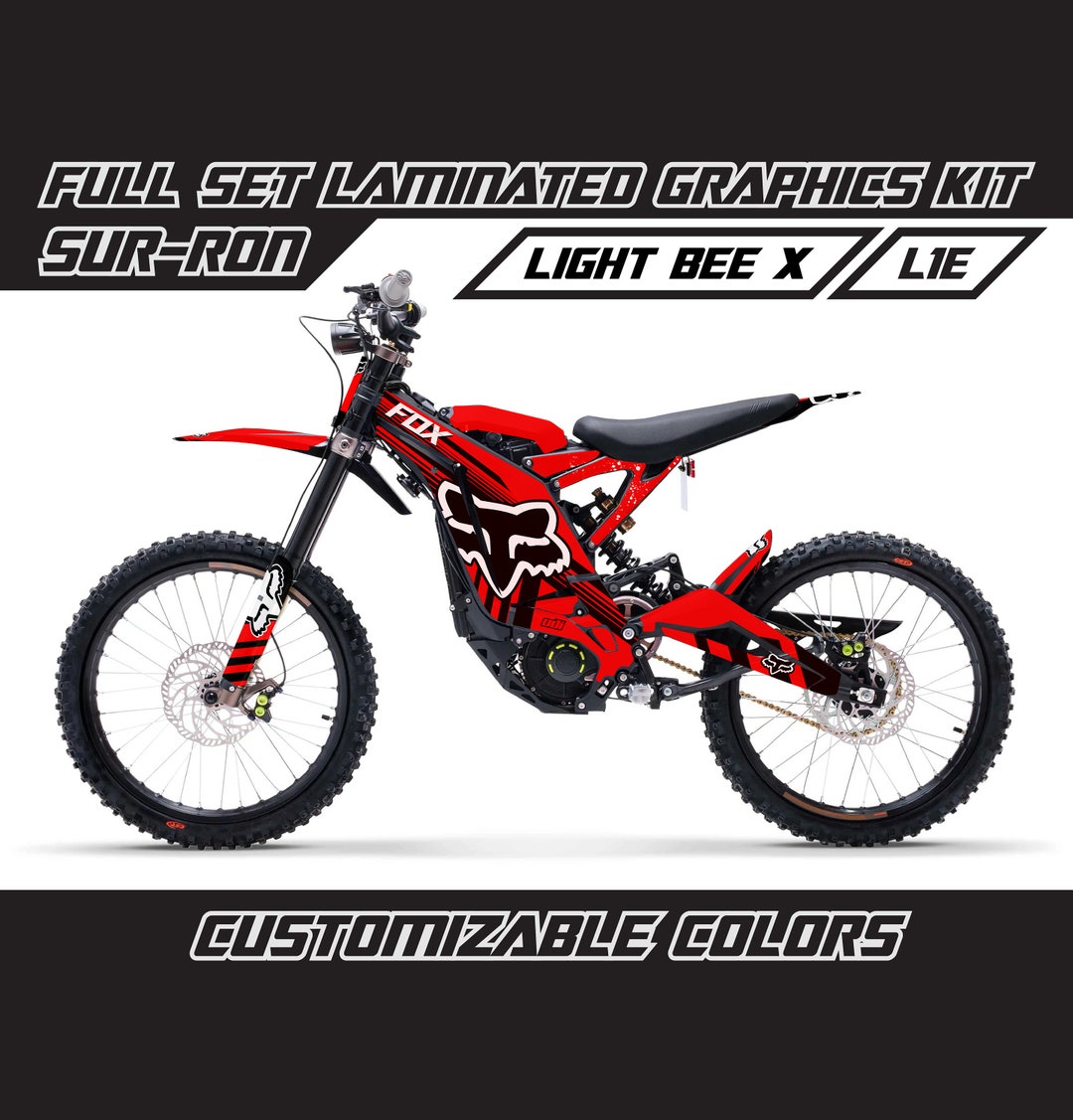 Kit graphique SUR RON Light Bee X renard blanc roux, autocollant ...