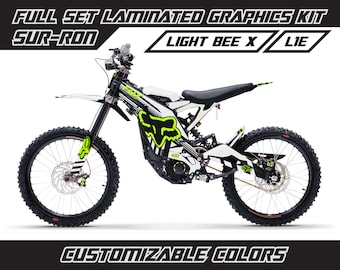 SUR RON Retro Colors Full Graphics Kit Gloss or Matte Surron Laminated ...