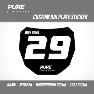 Odi Number Plate Sticker - Etsy