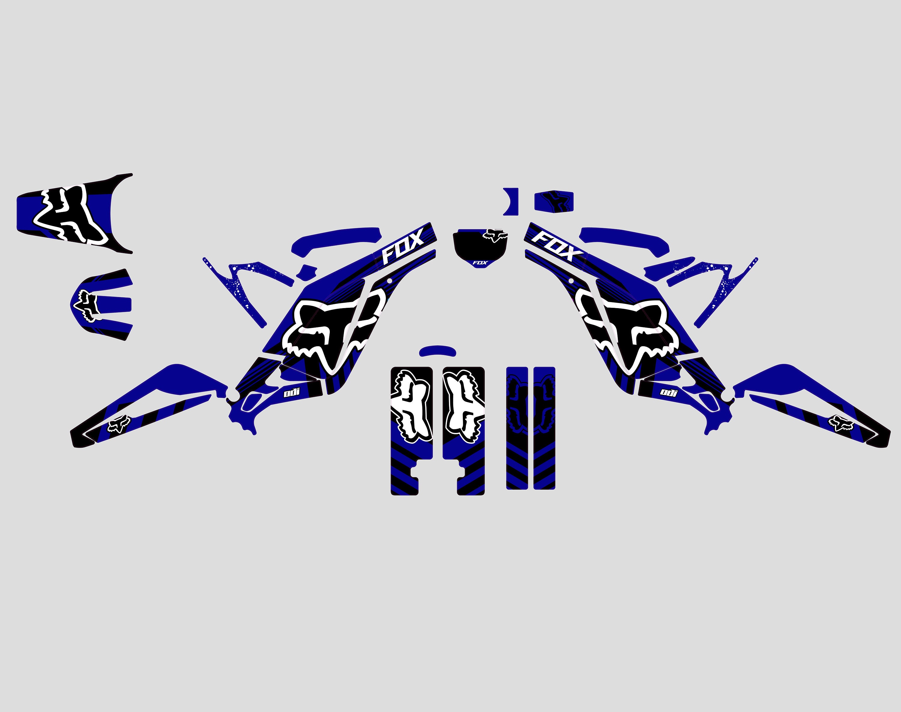 SUR RON Yamaha Blue Full Graphics Kit Gloss or Matte Surron Laminated ...