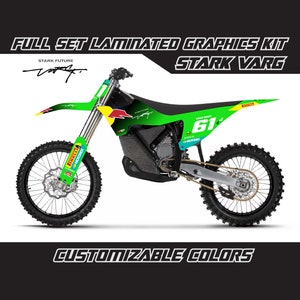 STARK VARG Green R Bull Full Graphics Bull Kit Gloss or Matte Laminated ...