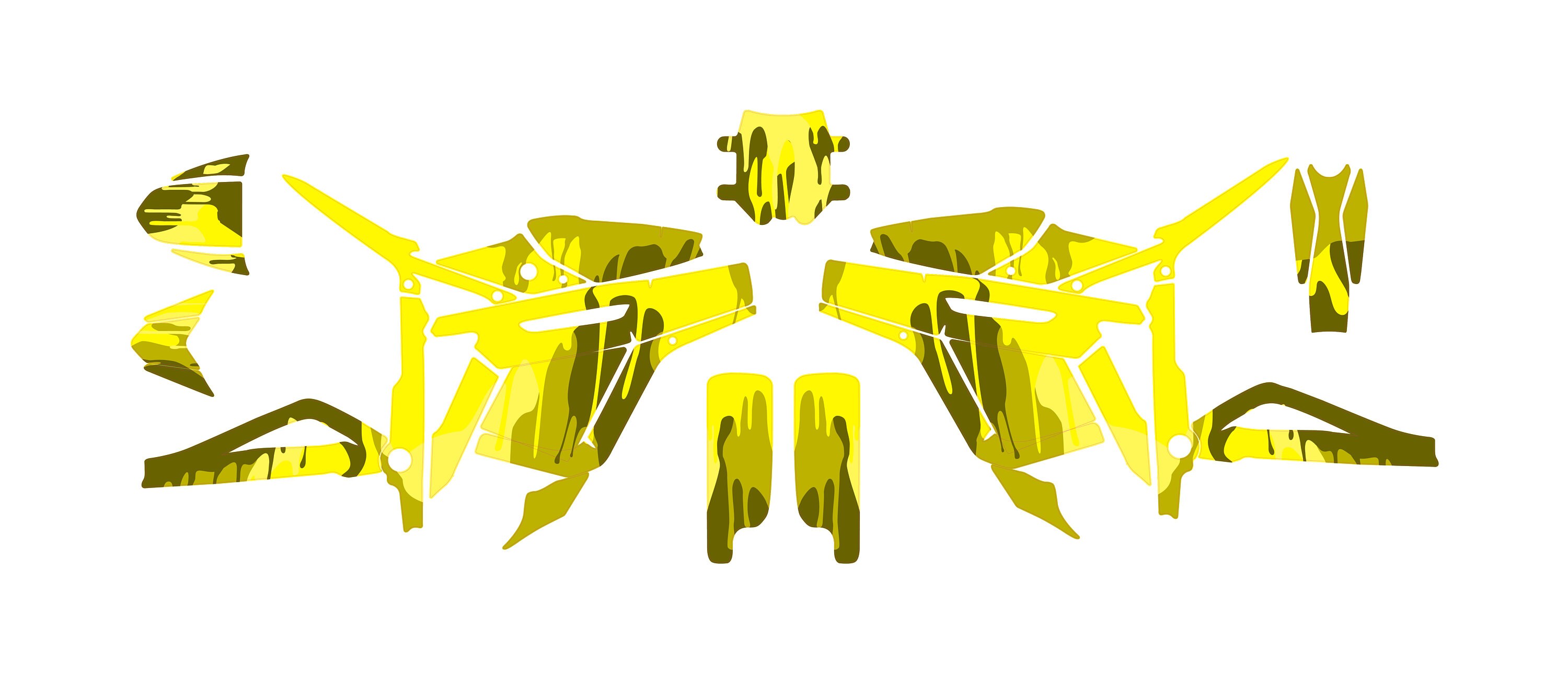 TALARIA STING Camouflage Yellow Full Graphics Decals Stickers - Etsy