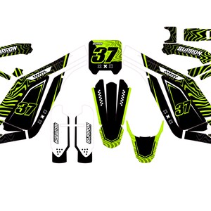 SUR RON Motocross Lime Green Full Graphics Kit Gloss or Matte Surron ...