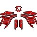 TALARIA STING Cartoon Animated Red Full Graphics Kit Gloss or Matte ...
