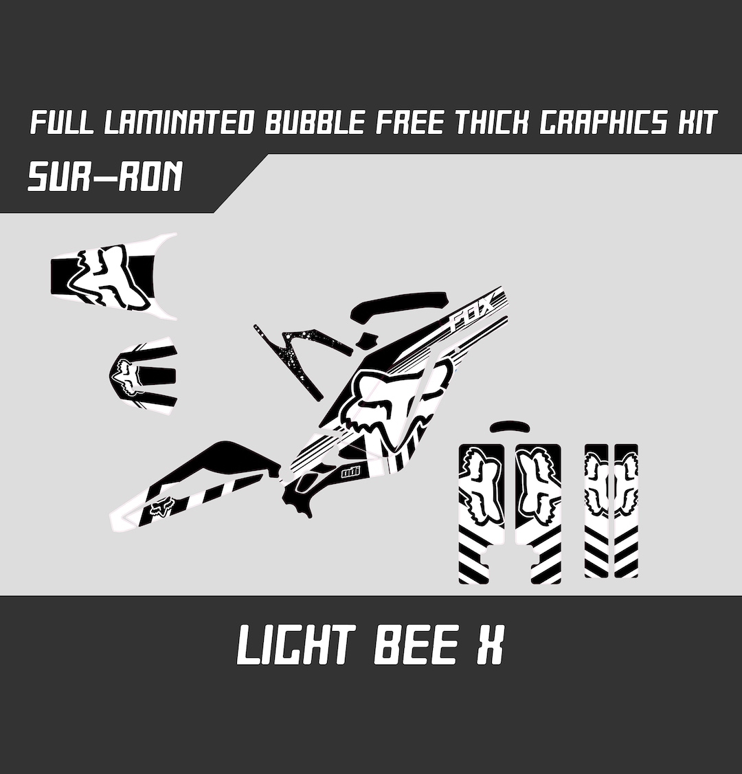 SUR RON Full Graphics Kit Gloss or Matte Surron Laminated Bubble Free ...