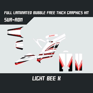 SUR RON Shark Full Graphics Kit Gloss or Matte Surron Laminated Bubble ...