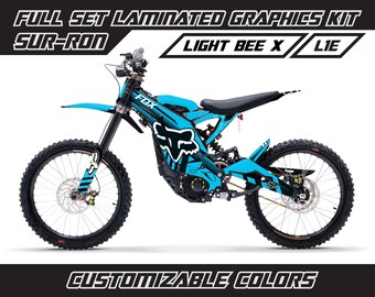 SUR RON Fox Electric Mint Full Graphics Kit Gloss or Matte Surron ...