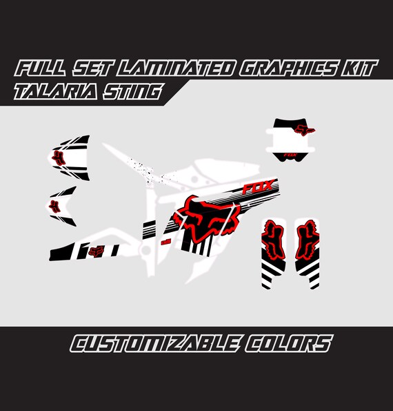 TALARIA STING Fox Red White Full Graphics Kit Gloss or Matte - Etsy