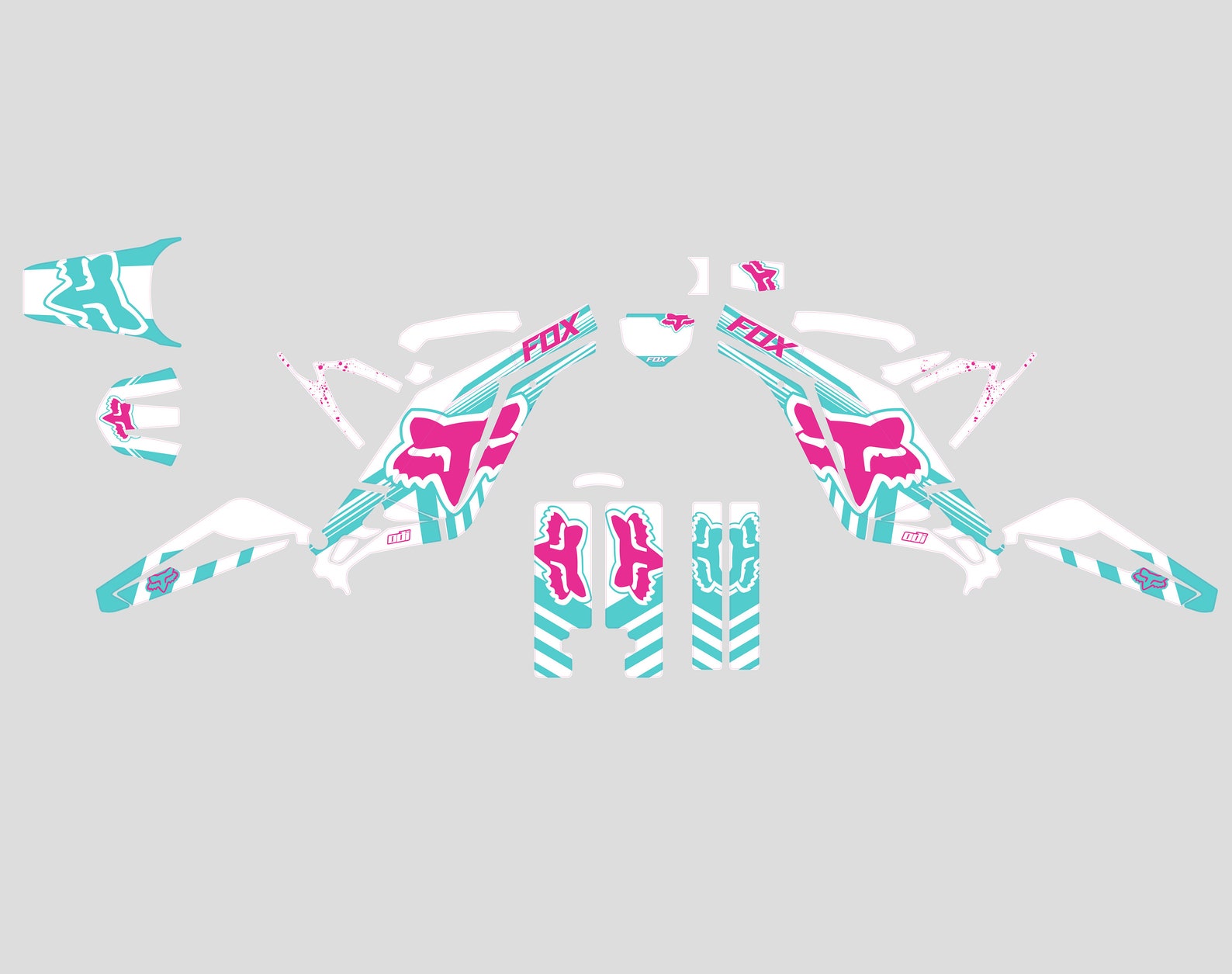 SUR RON Retro Colors Full Graphics Kit Gloss or Matte Surron Laminated ...