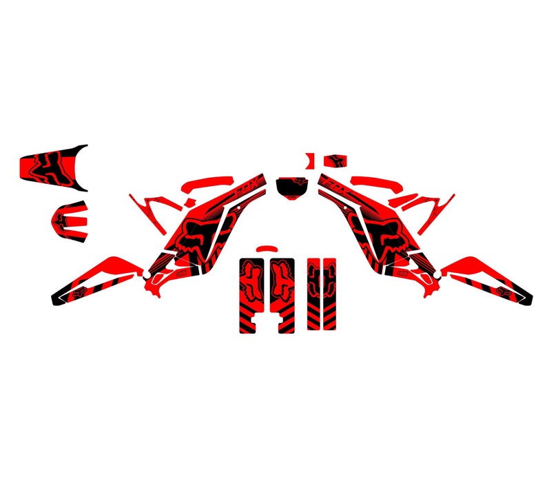 SUR RON Honda Red Full Graphics Kit Gloss or Matte Surron Laminated ...