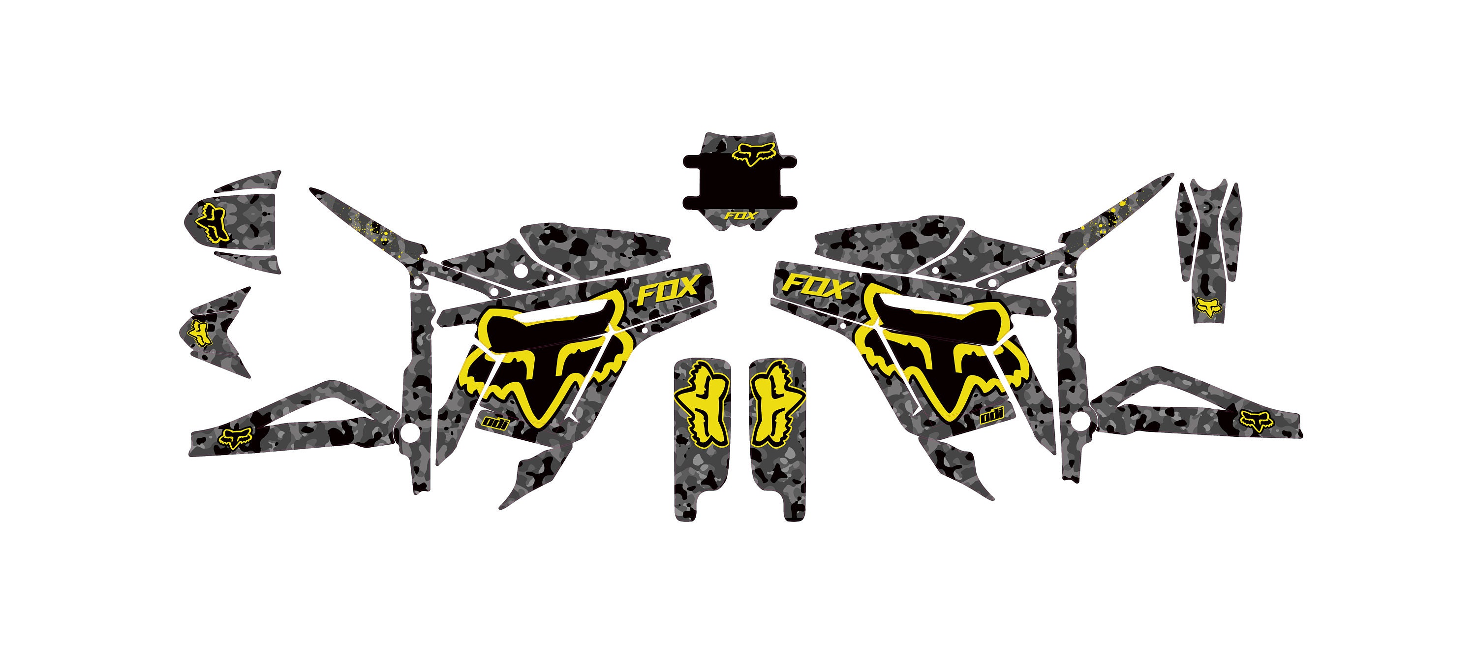 TALARIA STING Yellow Fox Army Camouflage Full Graphics Kit Gloss or ...
