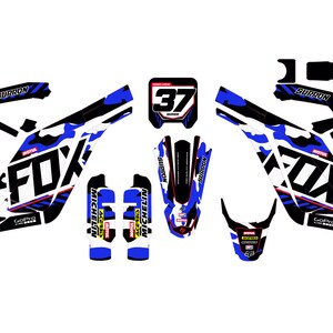 SUR RON Fox Camo Blue Full Graphics Kit Gloss or Matte Surron Laminated ...