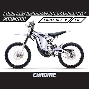 SUR RON Chrome Full Graphics Kit Laminated Surron Bubble Free Thick ...