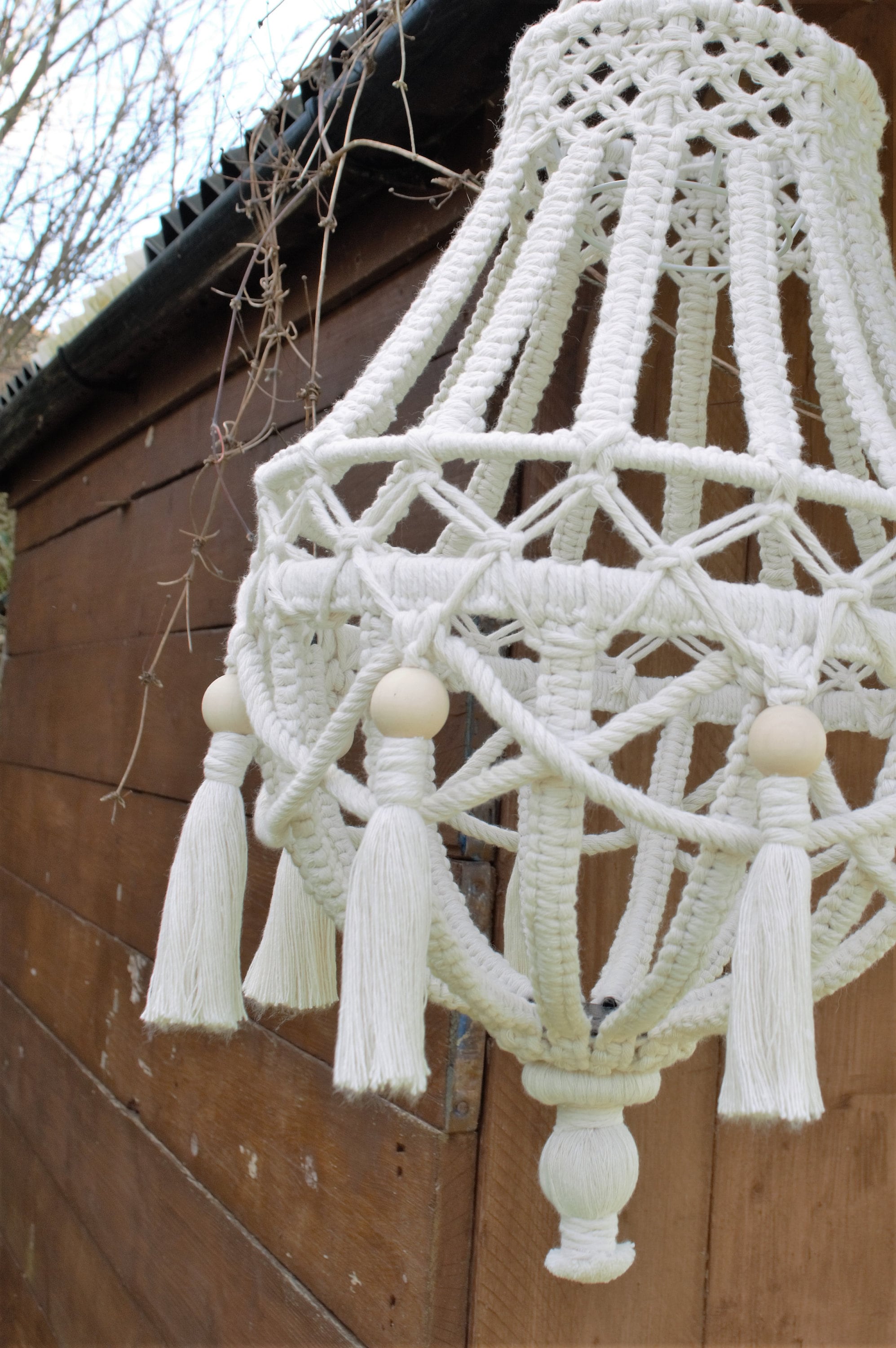 Macrame Chandelier Light Handmade Decorative - Etsy
