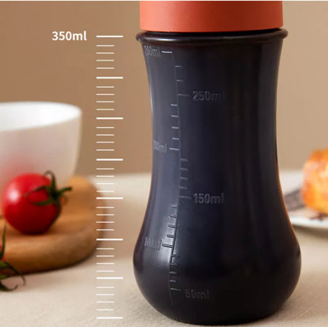 350ML Sauce Squeeze Bottle Five Hole Plastic Ketchup Bottle Sauce Honey Dispenser Container ...