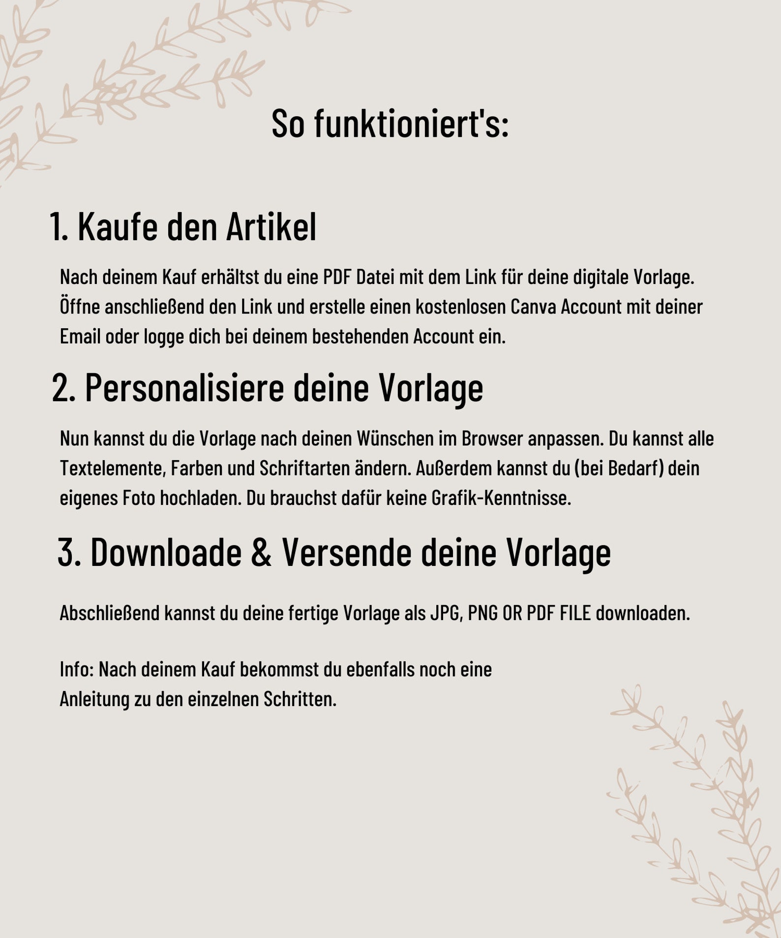 Invoice Template German | Invoice Template Canva | Personalizable ...
