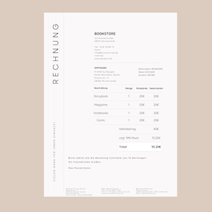 Invoice Template German | Invoice Template Canva | Personalizable ...