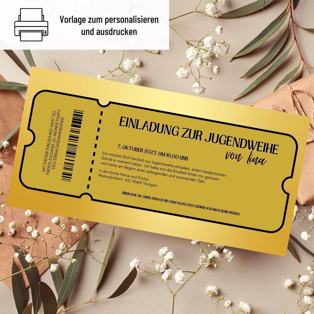 Personalized Invitation Youth Consecration Invitation Card Youth ...