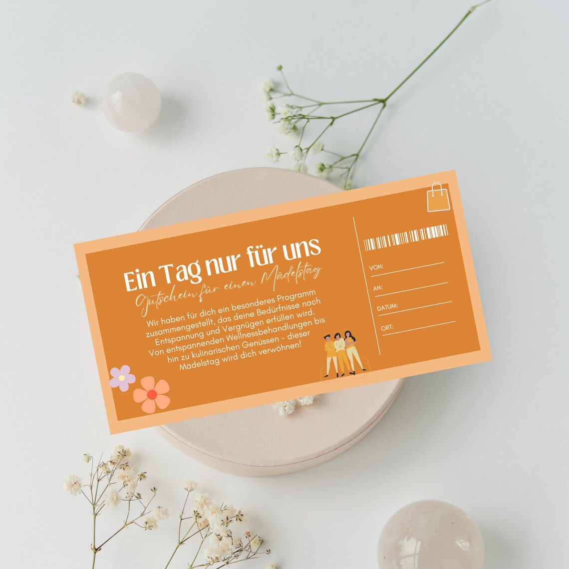 Voucher Girls Day Template | Voucher Shopping to Print | Gift Idea ...