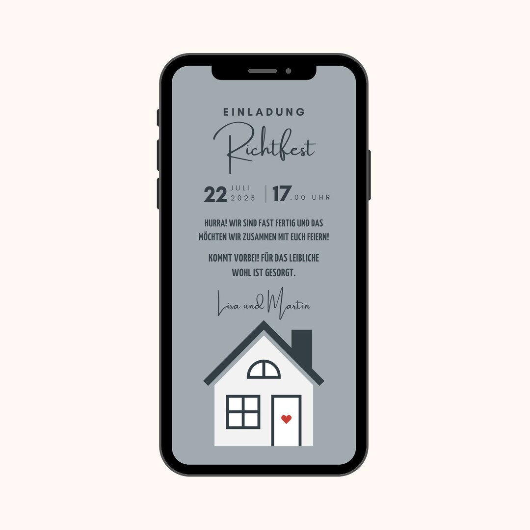 Ecard Invitation Topping Out | Home Construction Digital Invitation ...