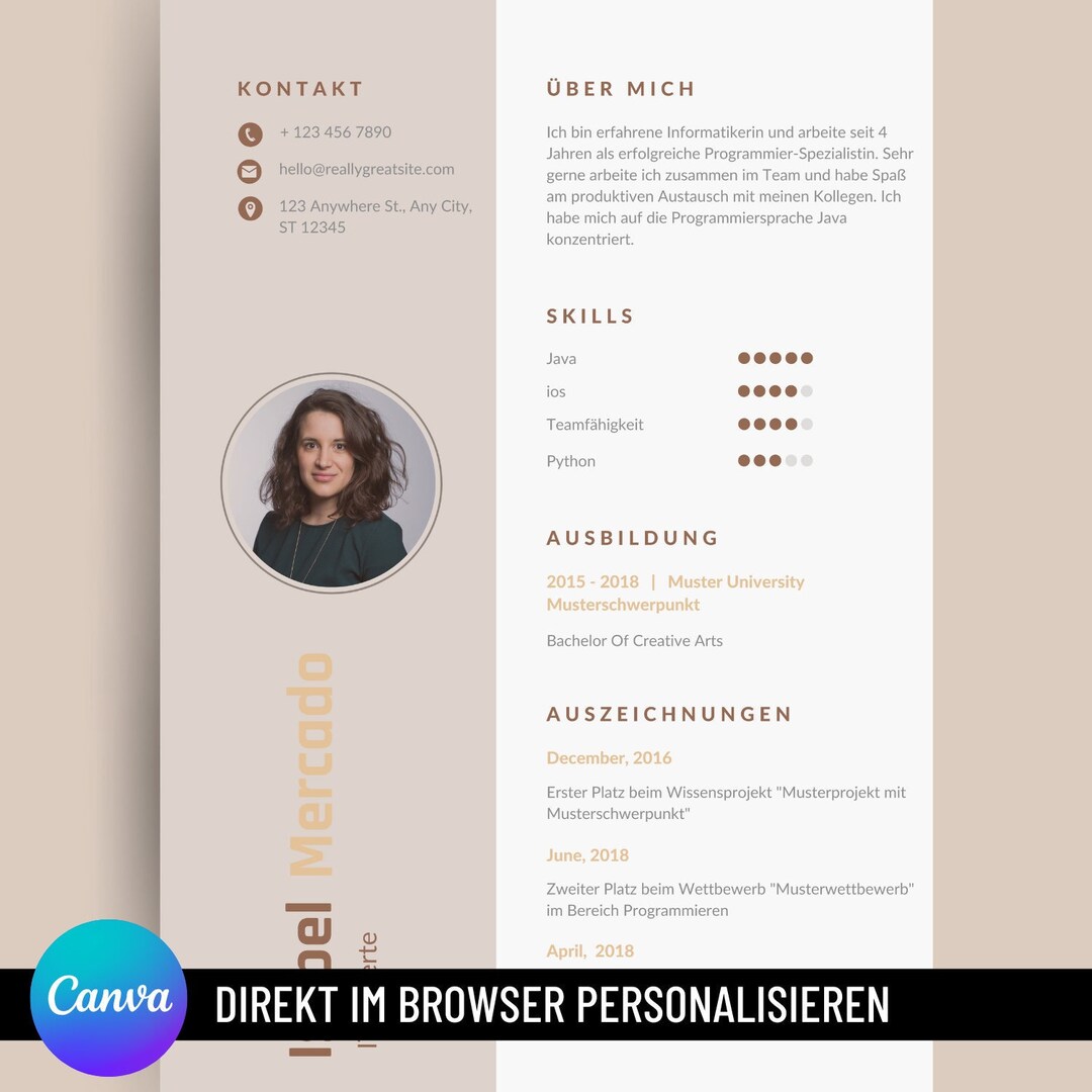 Application Templates Resume Template German Application Documents With ...