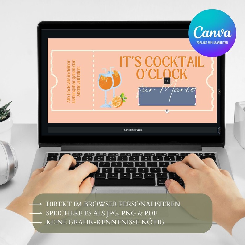 Coupon Template | Printable Cocktail Voucher | Gift Idea | Voucher to ...