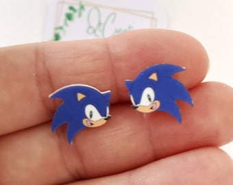 Sonic the Hedgehog Stud Earrings - Etsy