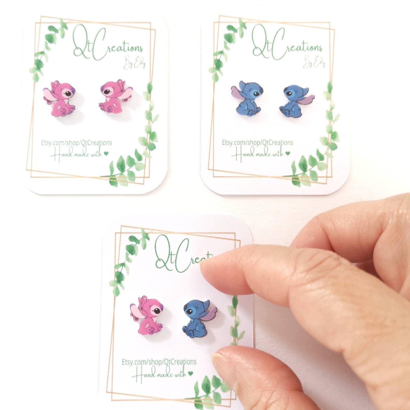 Cartoon Inspired Earrings. Dangle and Stud Earrings. - Etsy UK