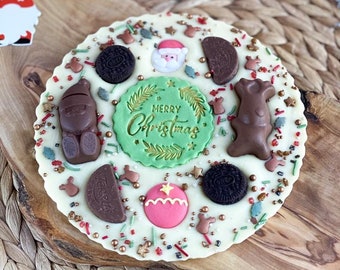 Christmas Chocolate Slab - Etsy UK