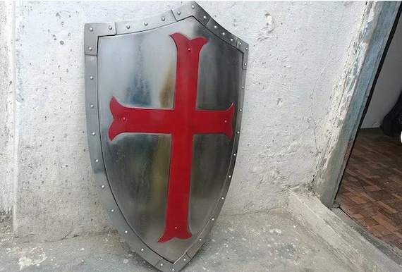 Collectibles Medieval Armor Templar Crusader Shield Red Cross Warrior ...