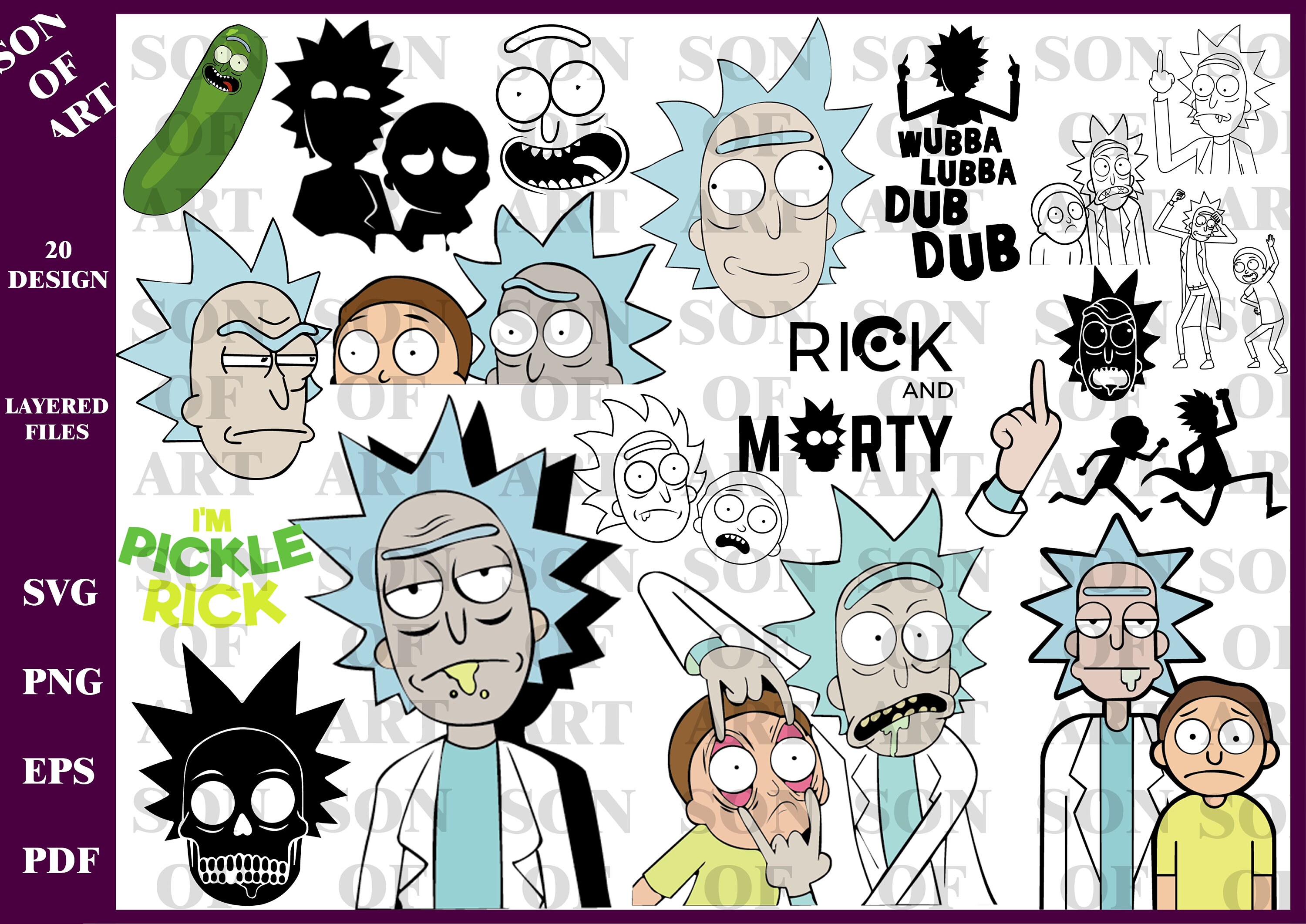 Cartoon Svg Bundle // Eps Svg Png Pdf - Etsy UK