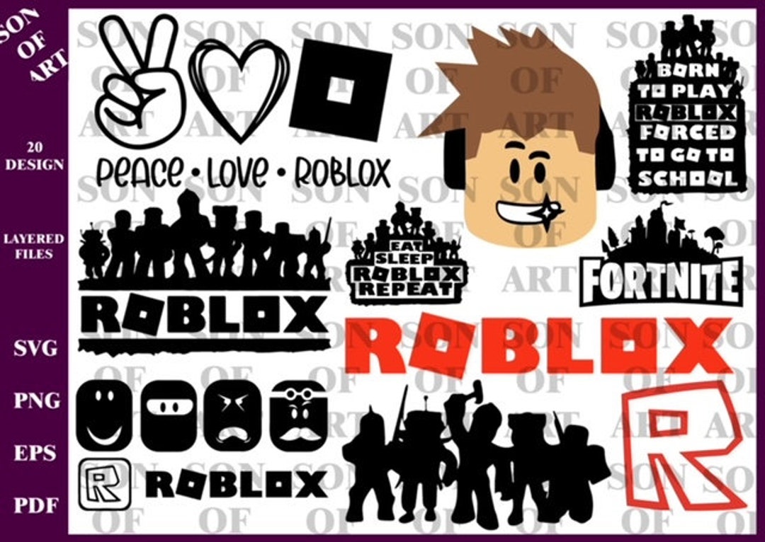Roblox Svg Bundle, Roblox Font, Roblox Svg, Roblox, Svg Files for Cricu ...