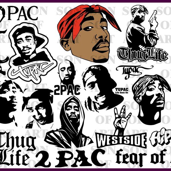 Tupac Svg - Etsy