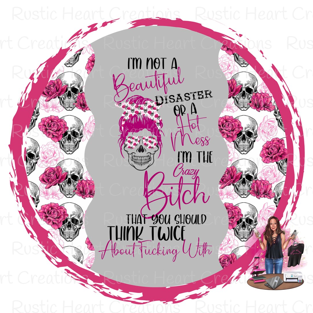 Beautiful Disaster Skull Roses Shirt Png Sublimation - Etsy