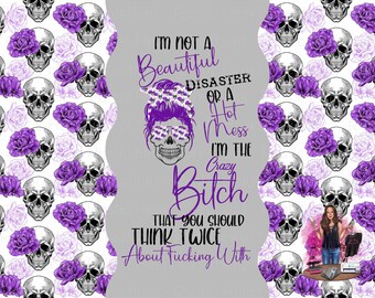 Beautiful Disaster Tumbler Png - Etsy