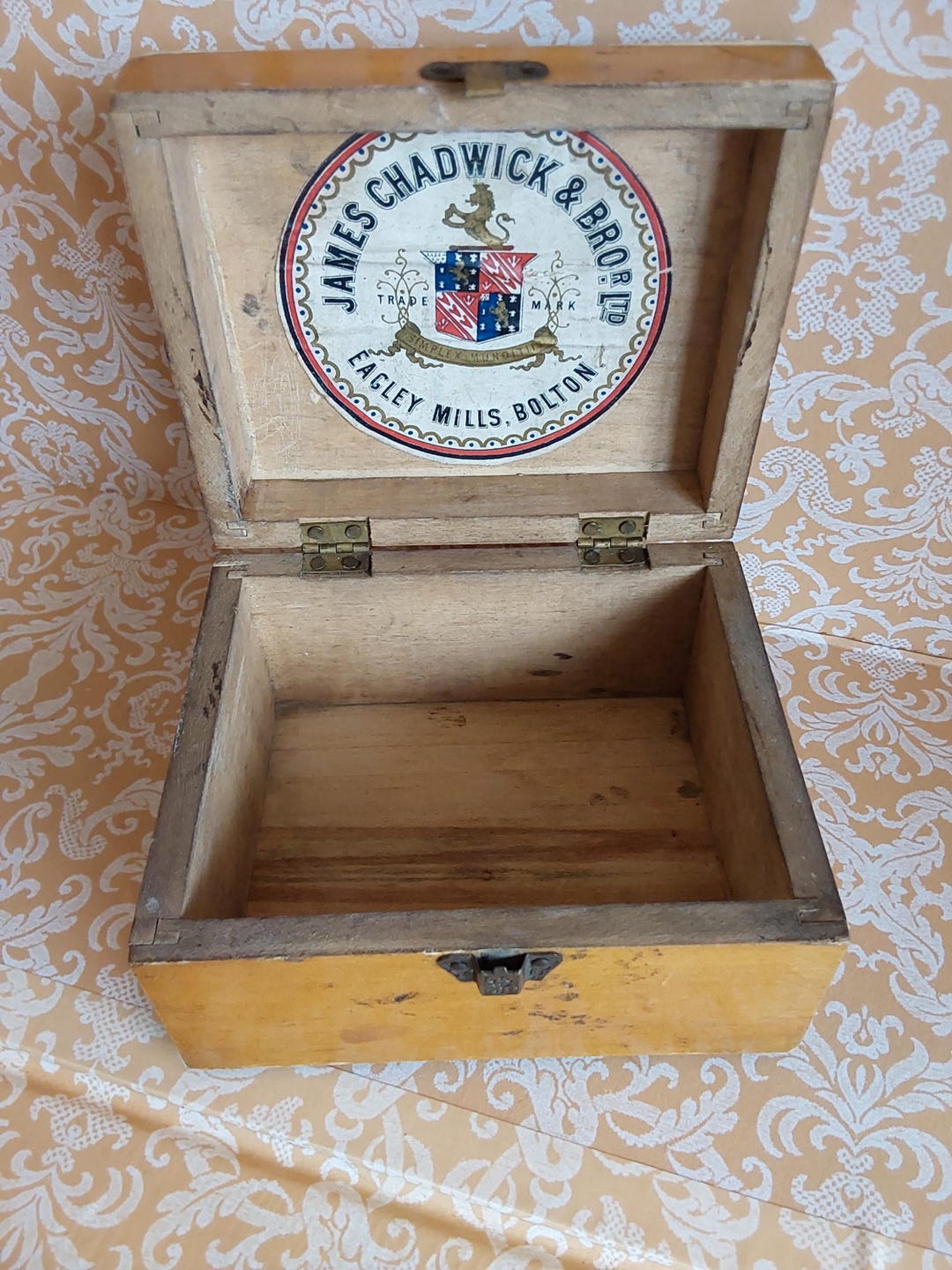 Vintage James Chadwick and Brothers Thread Box - Etsy