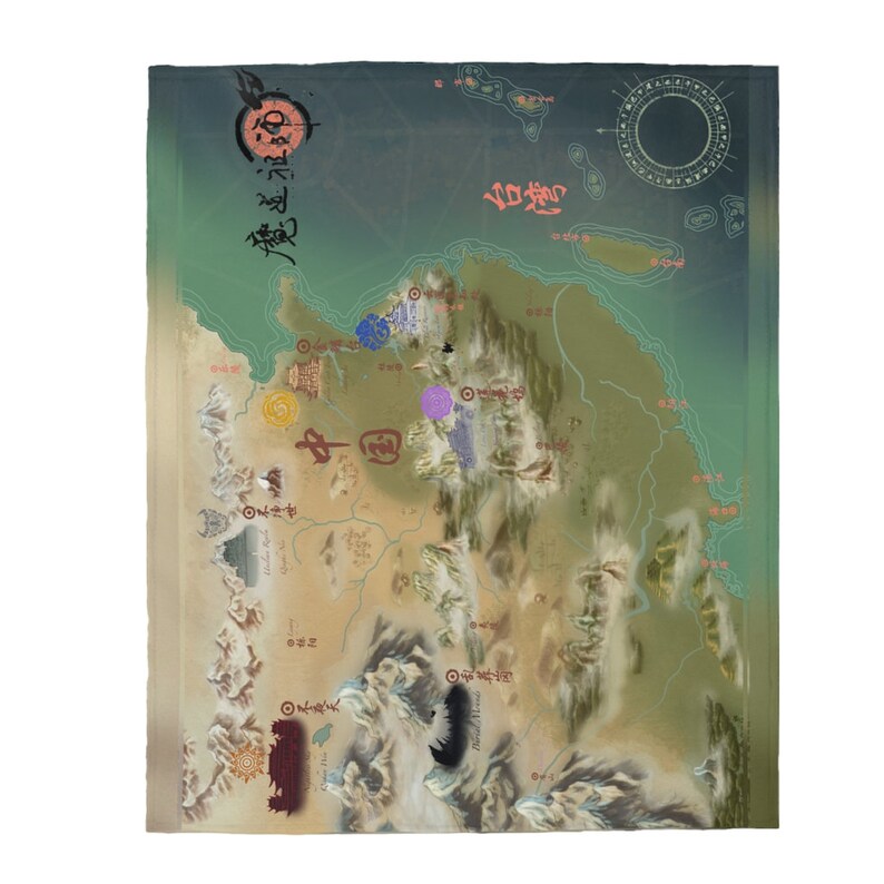MDZS Fantasy Map Velveteen Plush Blanket - Etsy