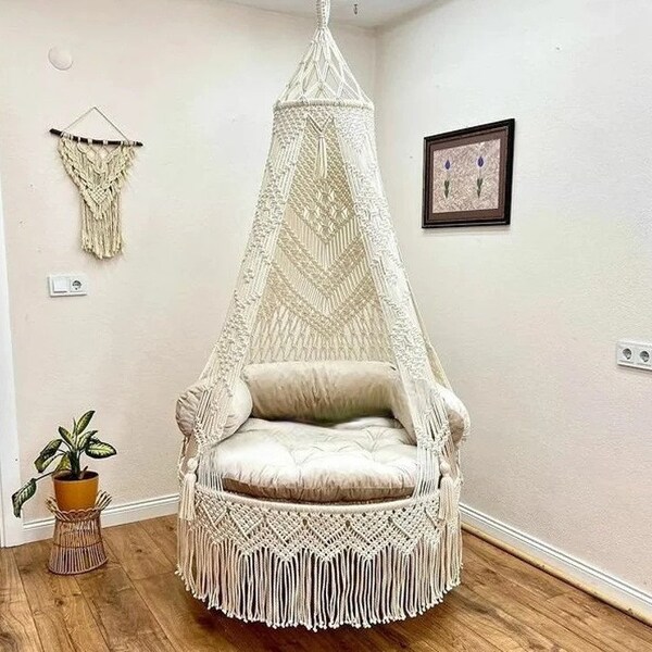 Macrame Adult Swing Chair - Etsy