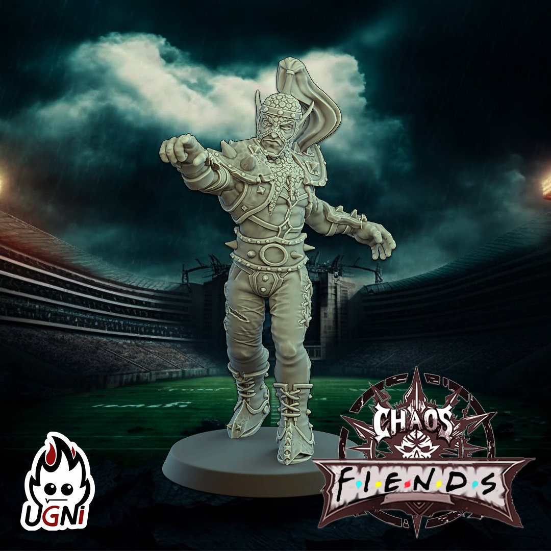 Fiend Dark Elf Lineman - Fiends of Chaos Team -fantasy Football ...