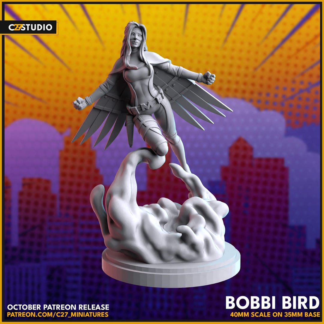 Bobbi Bird -40mm- C27 Miniatures - Hero - RPG - Etsy