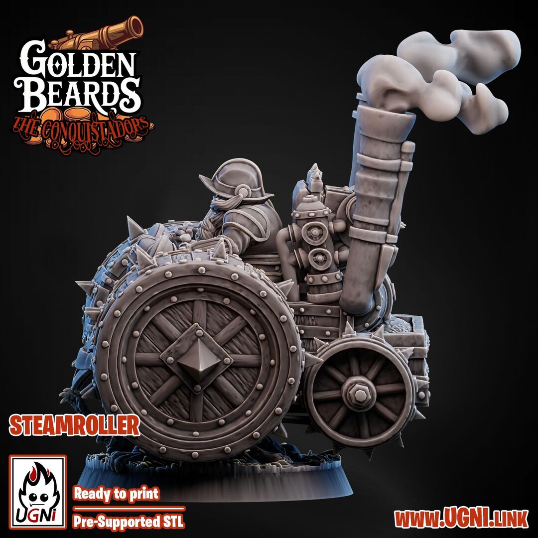 Dwarf Conquistador Steamroller -golden Beards Team -fantasy Football ...