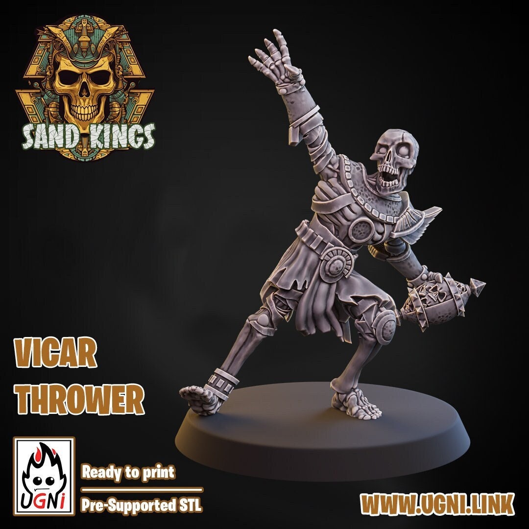 Skeleton Thrower -sand Kings Team -fantasy Football Compatible - Etsy